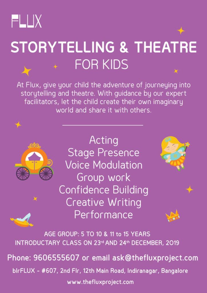 Exclusive Kids Workshop For Storytelling And Theatre